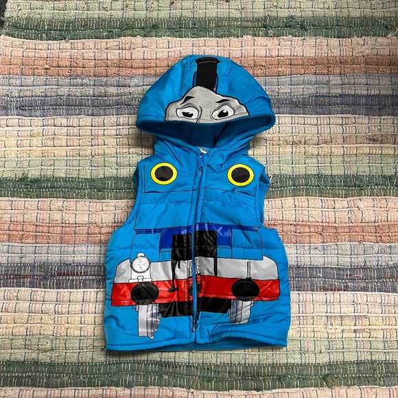 Jackets & Coats | Thomas The Tank Size 2t Vest With Hood | Poshmark